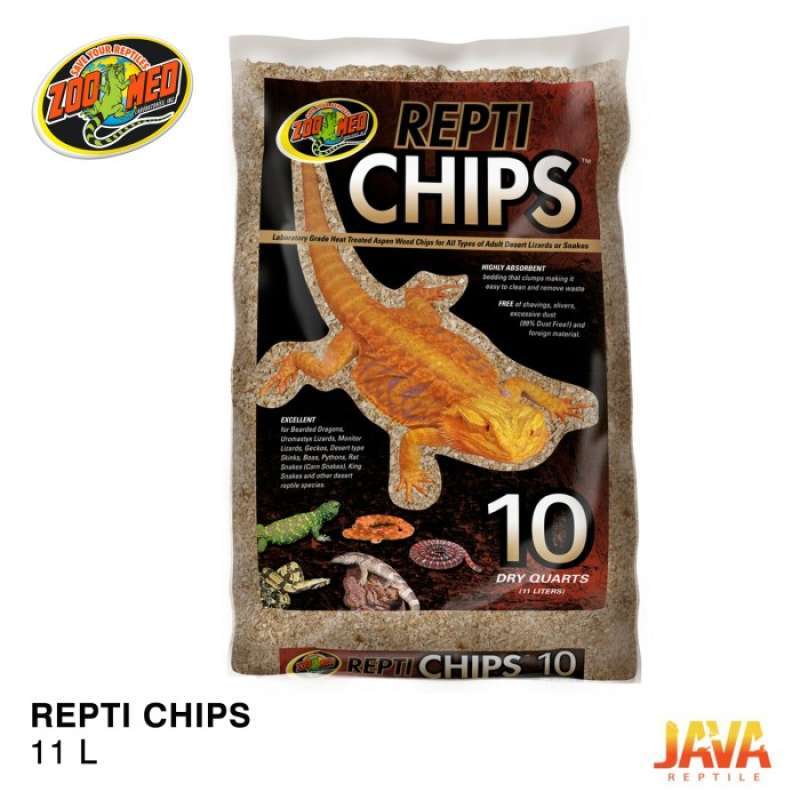 Promo Zoomed Repti Chips 11 Liter Bearded Dragon BP Python Snake Diskon ...