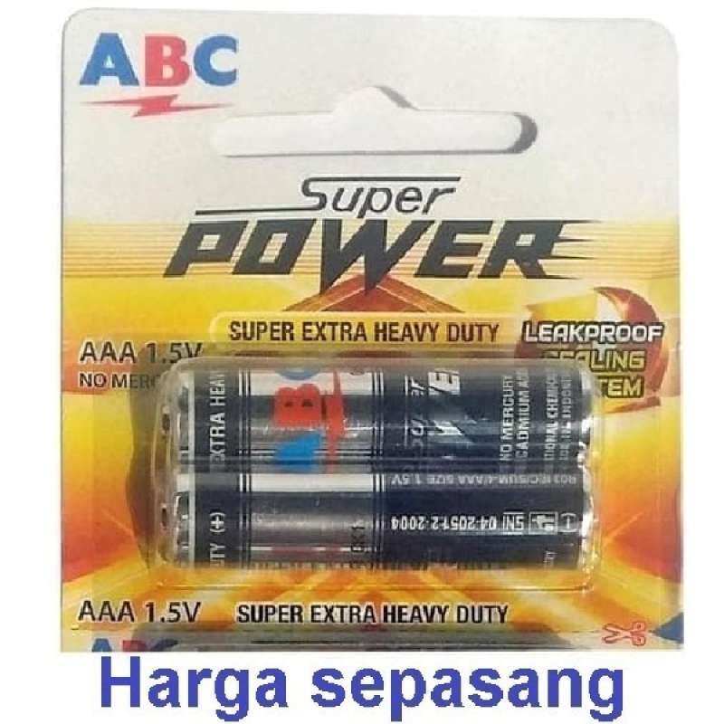 Jual Baterai Abc Super Power Aaa Isi 2 Pc - Battery Abc Batere A3 Isi 2pc Batrei Aaa Batrai A3 ...
