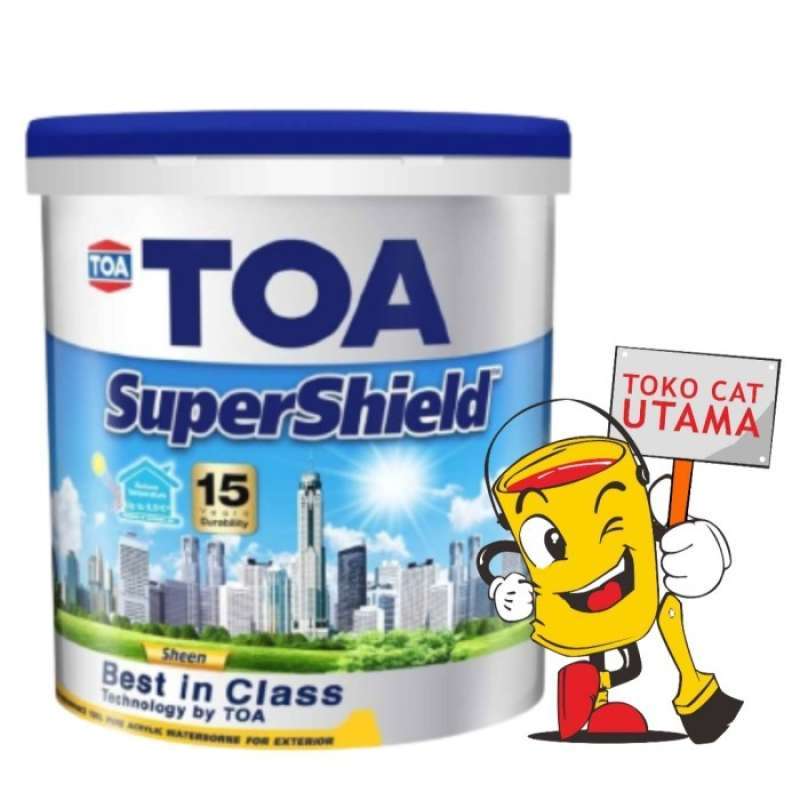 Jual TOA SuperShield Sheen Cat Tembok Exterior 10 Liter - WHITE di ...