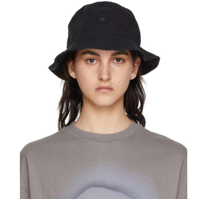 Promo Acne Studios Black Buko Face Bucket Hat Diskon 21% di Seller True ...