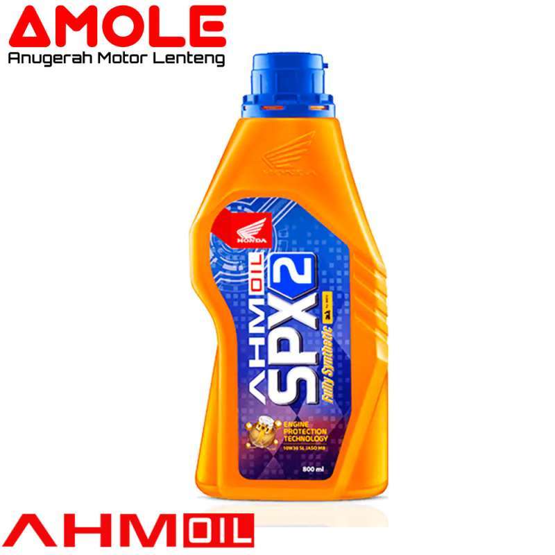 Jual Oli Motor Honda Matic AHM Oil SPX2 10W 30 SAE API-SL 0.8L di ...