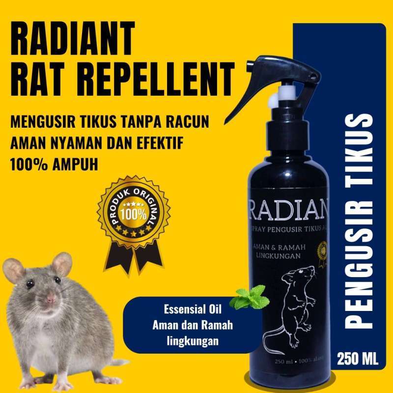 Jual Spray pengusir tikus ramah lingkungan | RADIANT RAT REPELLENT di ...