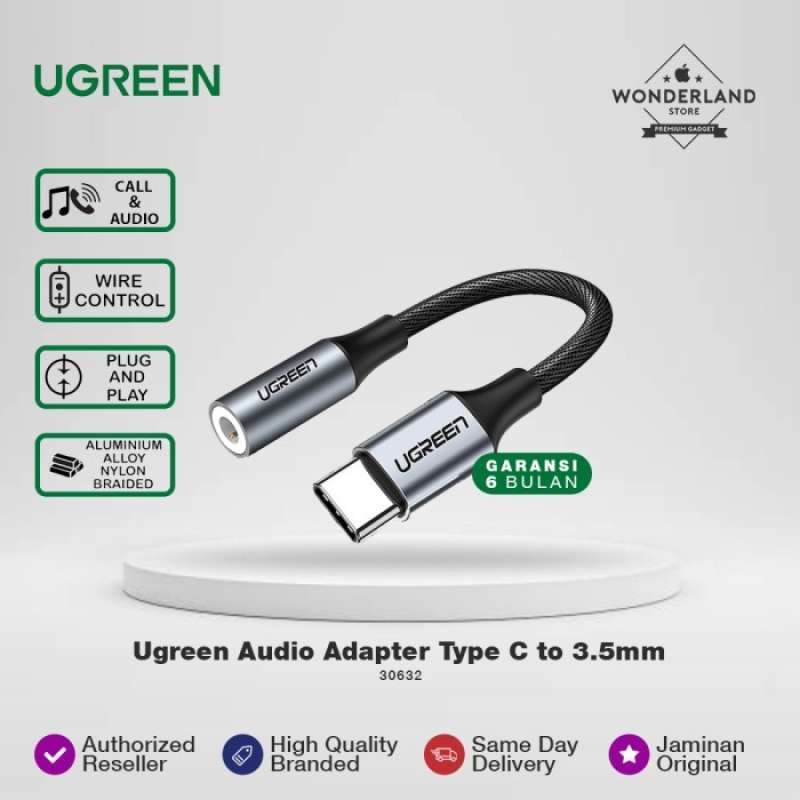 Jual Ugreen Audio Converter USB-C to Jack 3.5mm DAC Chip Headphone Open ...
