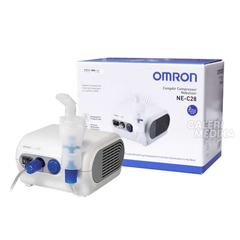 Promo Omron NE-C 28 Compressor Nebulizer Alat Uap Terapi Pernapasan ...