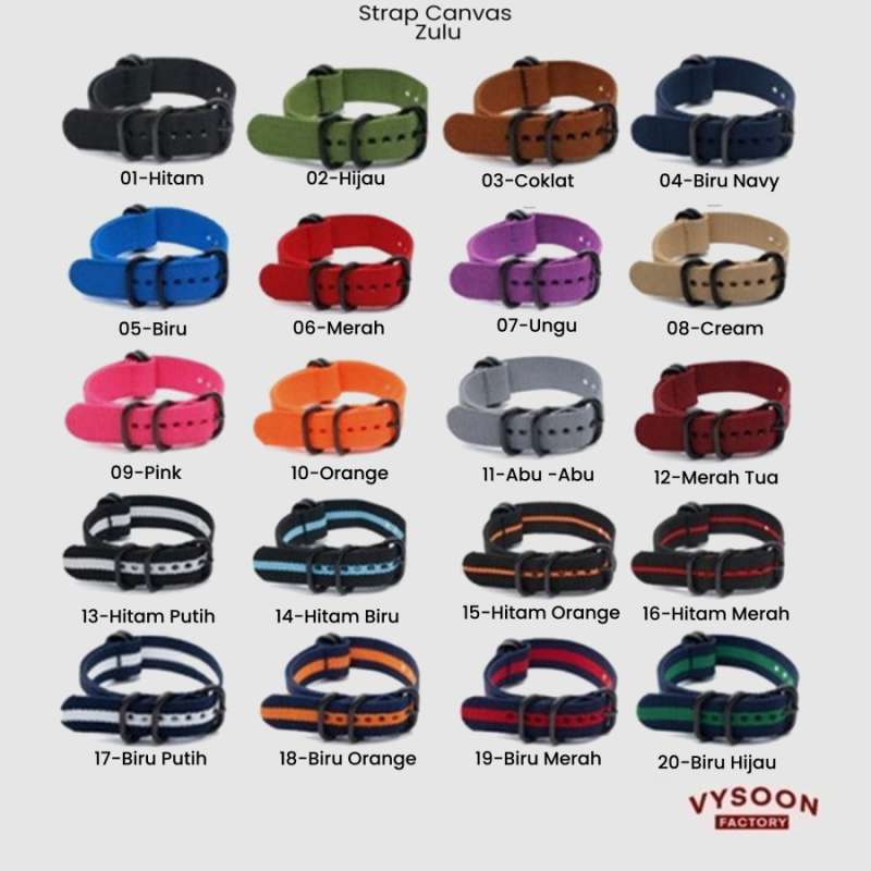 Jual Tali Jam Tangan Canvas Nylon Original & Branded - Harga Diskon ...