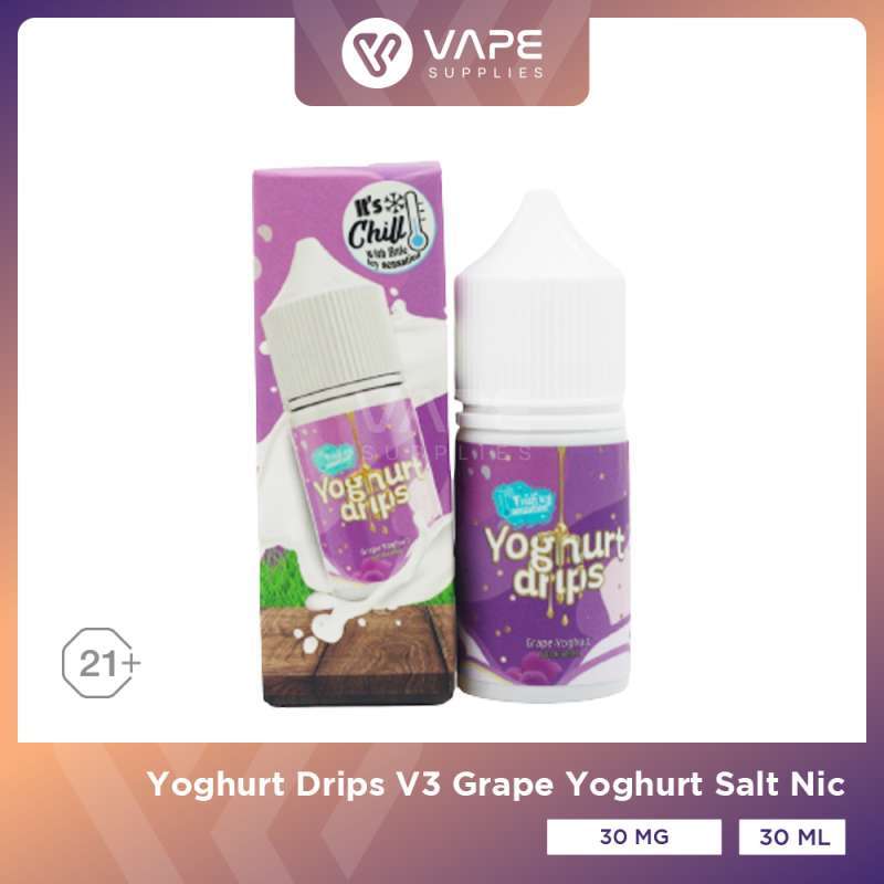 Jual Liquid Yoghurt Drips V3 Grape Yoghurt Salt Nic 30ML di Seller Vape ...