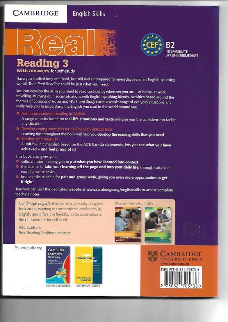 Jual GARAGE SALE !! Cambridge English Skill - Real Reading 3 with ...