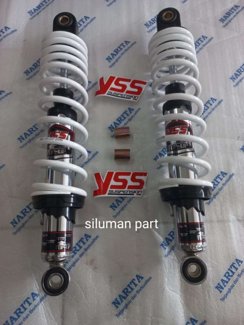 Promo scok belakang model TOP UP YSS ORIGINAL ukuran 320 mm pir putih Diskon 23% di Seller SBY ...
