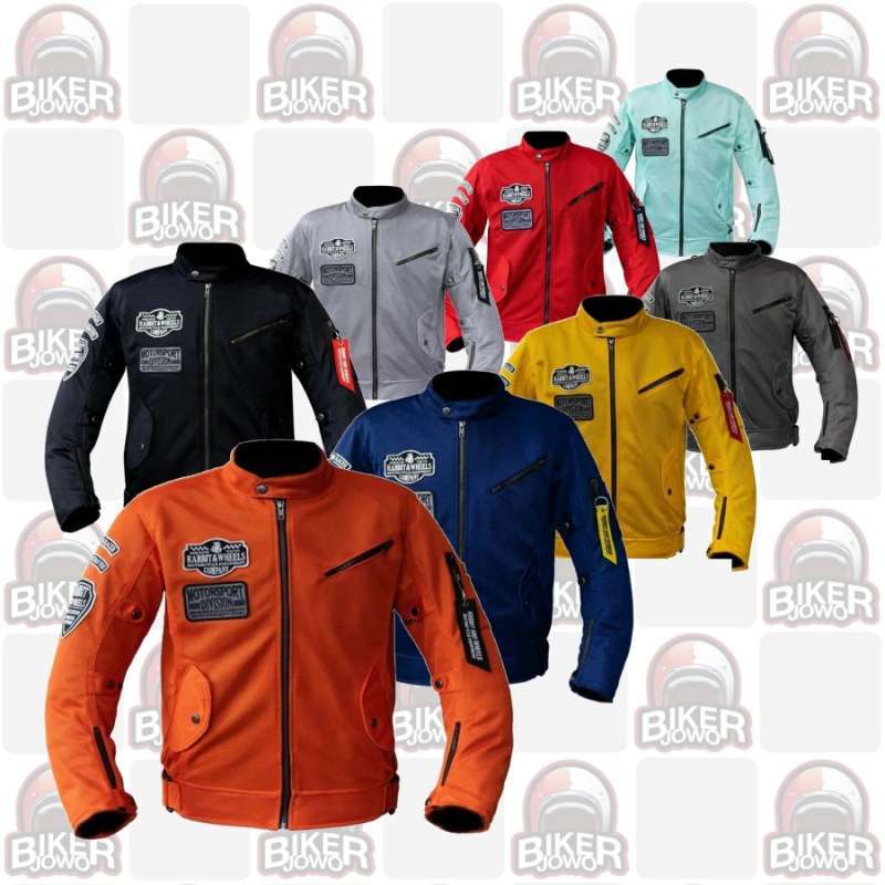 Jual Jaket Motor Rabbit And Wheels Regular Basic Bikers Jacket Hits ...