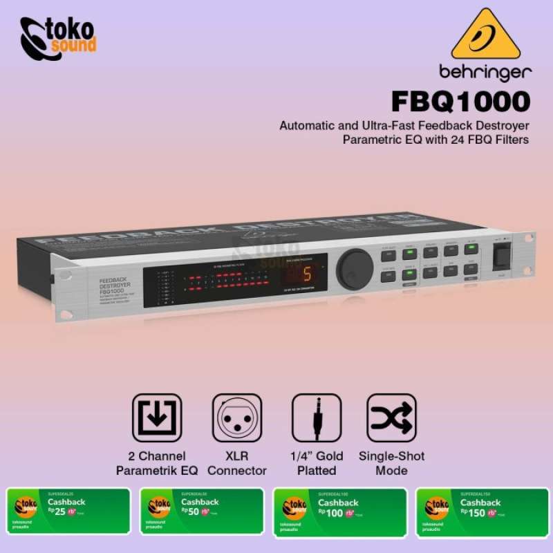 Jual Behringer Fbq1000 Fbq 1000 Feedback Destroyer & Parametric Eq Di ...