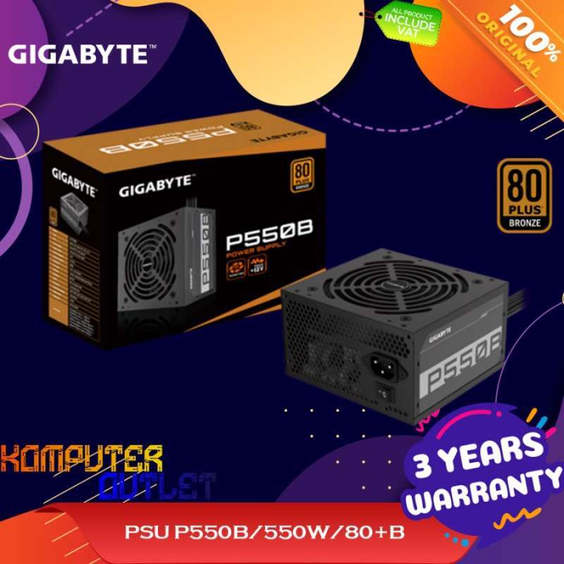 Jual Gigabyte Psu P550b 80+ Bronze Power Supply 550 Watt - P550b/550w ...