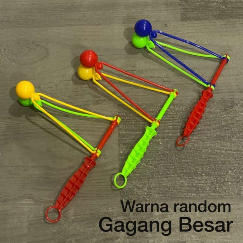 Jual Mainan Anak Bola Latto Lato Gagang Besar Bola Tek Tek Di Seller ...