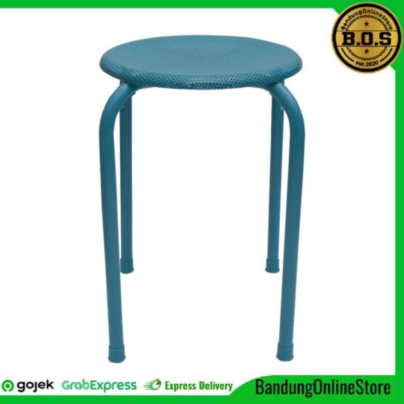 Jual Kursi Baso Soleil Metal Stool Bangku Bakso Besi Bulat Serbaguna ...