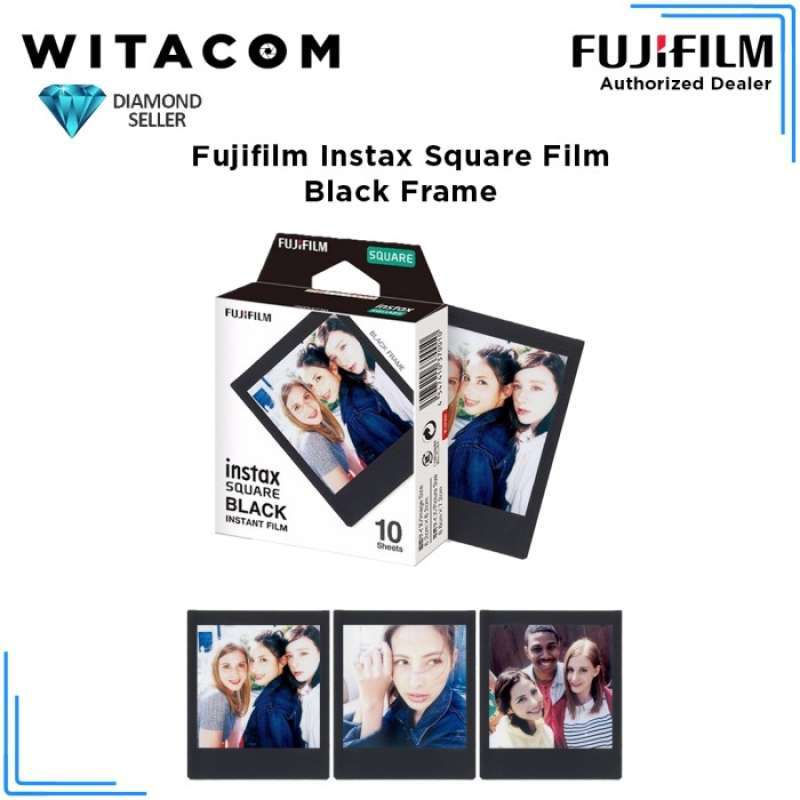 Promo Fujifilm Instax Square Film Photo Paper - Black Diskon 36% di ...