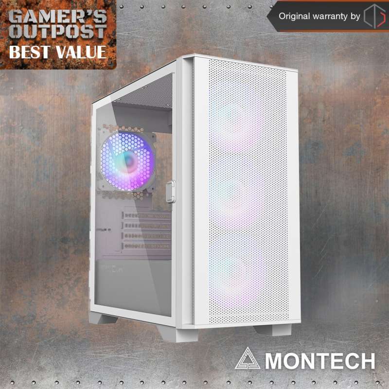 Jual MONTECH AIR 100 ARGB Mini Tower mATX Case - White di Seller Gamer ...
