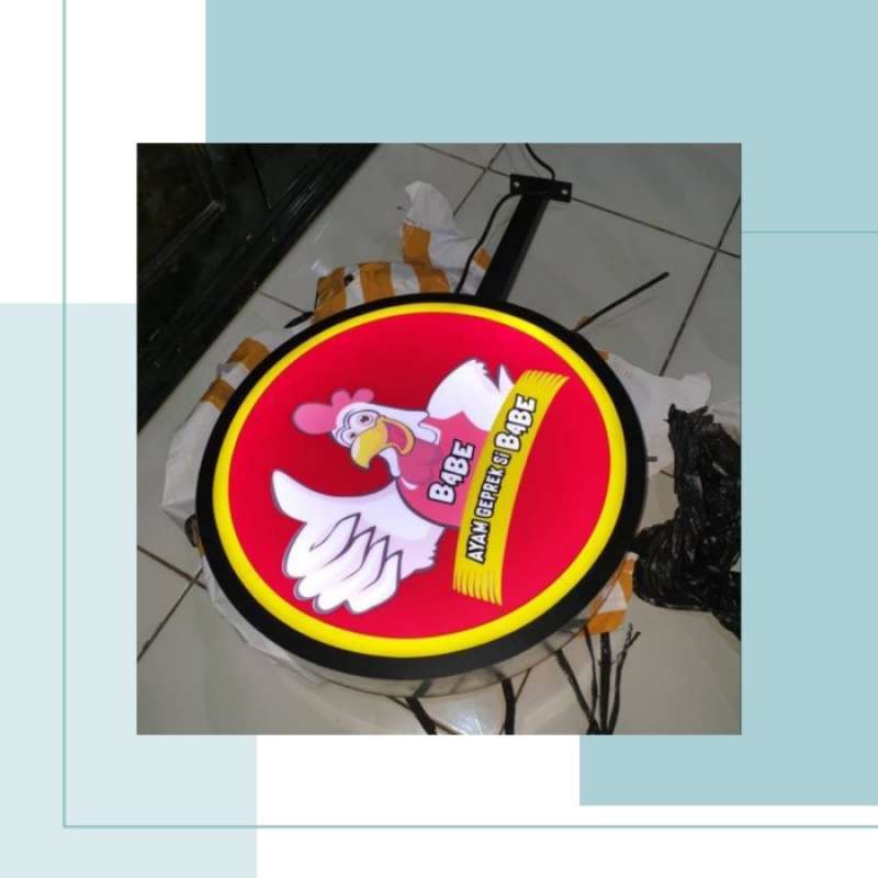 Promo Neon Box 40 Cm / Neon Box Bulat / Neon Box 2 Sisi / Neon Box ...