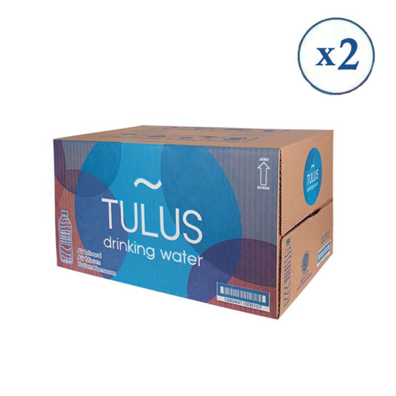 Jual Tulus Water - Air Mineral 600ml 2 Karton Gratis Masker Kain Di ...