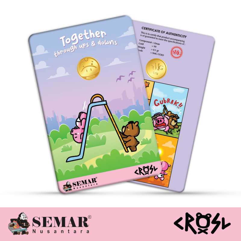 Jual Logam Mulia Smg Gold Crsl Together Emas Batangan Semar Nusantara ...