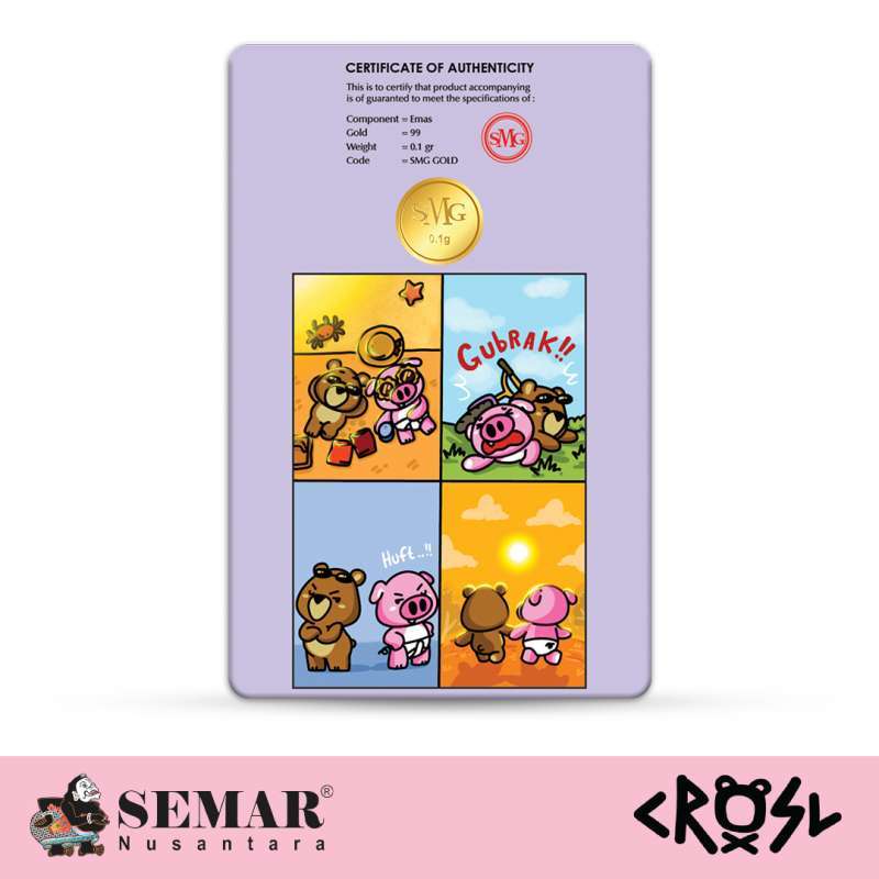 Jual Logam Mulia Smg Gold Crsl Together Emas Batangan Semar Nusantara ...