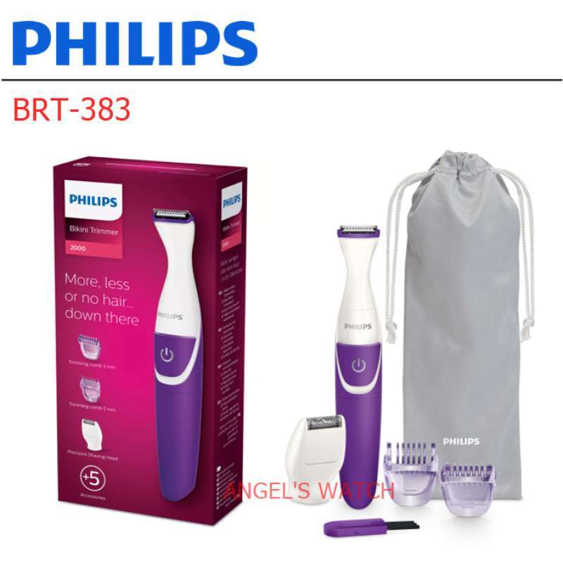 Promo Philips SHAVER BRT-383 BIKINI TRIMMER ORIGINAL/ FEMALE SHAVER ...