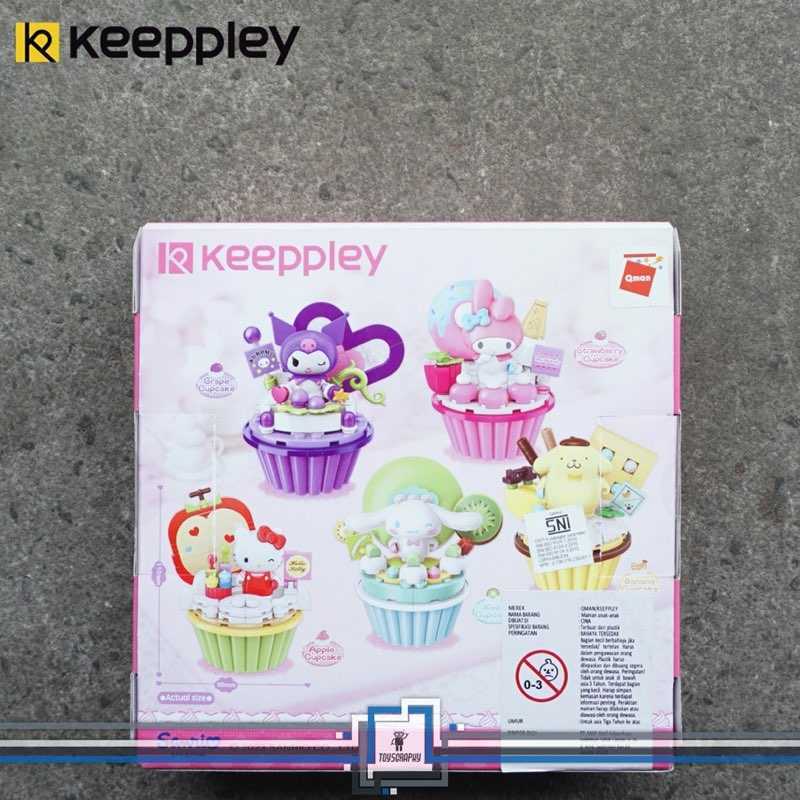 Jual Keeppley Cupcake Kuromi Cake Building Blocks Lego Toy Sanrio Di ...