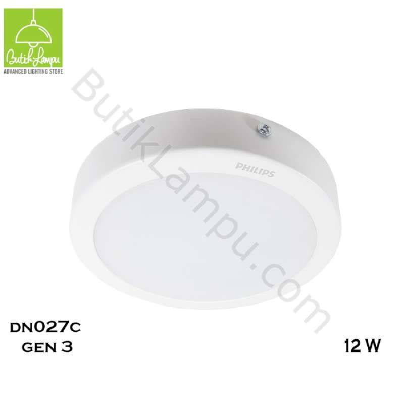 Jual Lampu Downlight Led Outbow Philips Dn027c Led12 Gen 3 12w 12 Watt ...
