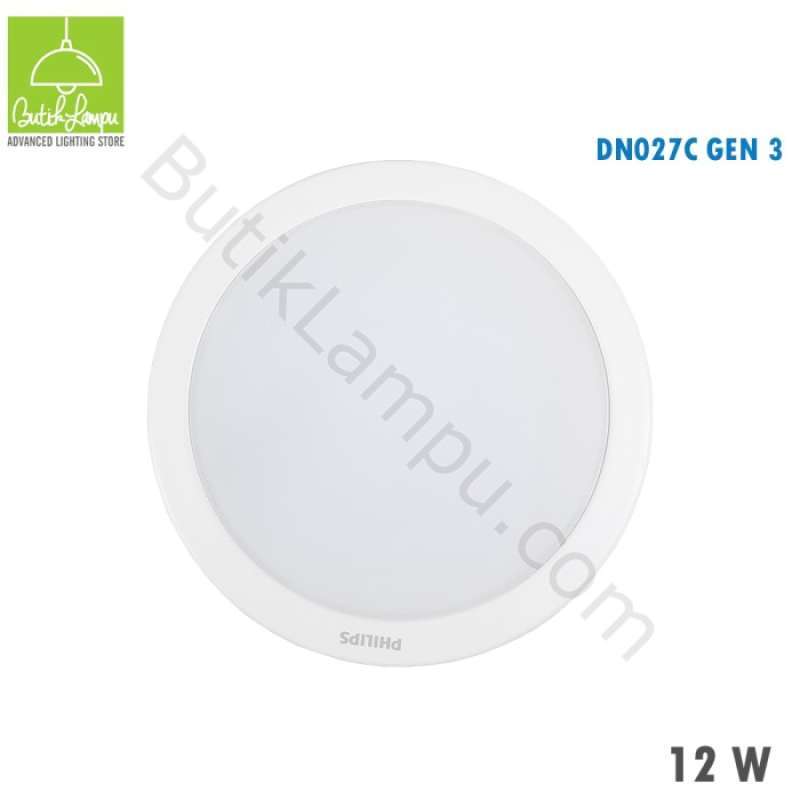 Jual Lampu Downlight Led Outbow Philips Dn027c Led12 Gen 3 12w 12 Watt ...