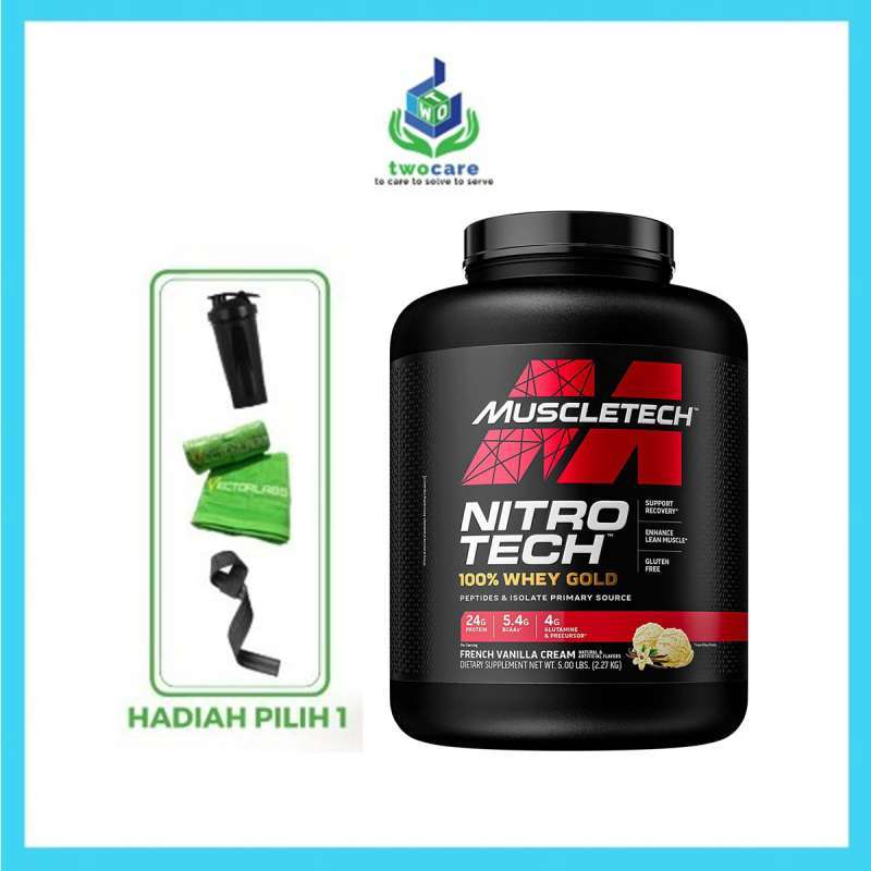 Jual Muscletech Nitrotech 100% Whey Gold 5 Lbs Nitro Tech Protein di ...