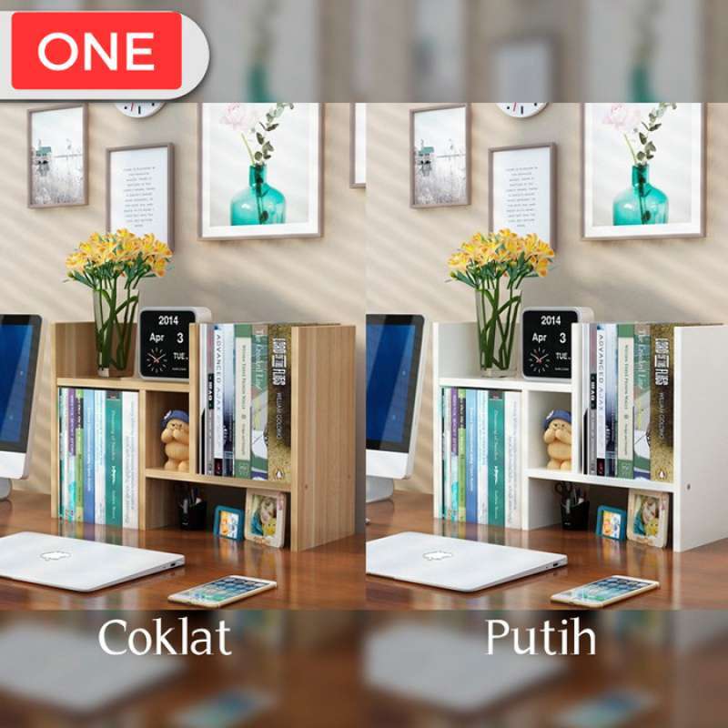 Promo Rak Buku Minimalis Rak Meja Belajar Rak Buku Laci Atas Meja ...