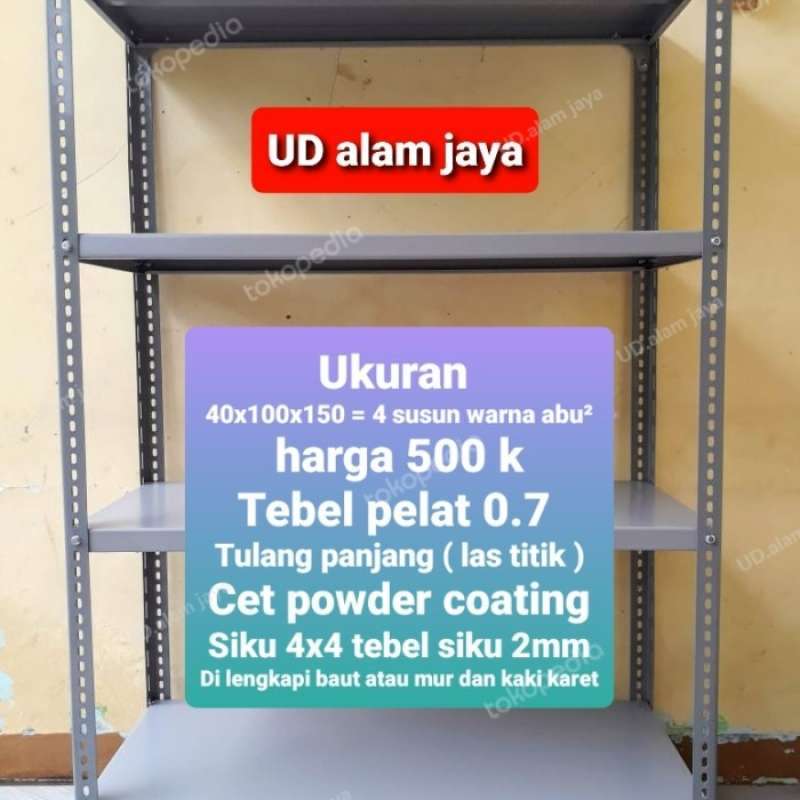 Promo Rak Besi 4 Susun 150cm Diskon 17% Di Seller Rumahku Idamanku ...