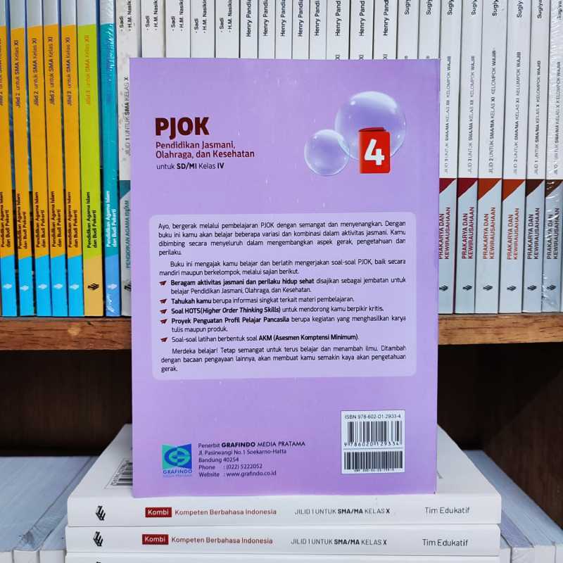 Promo Buku Pjok Kelas 4 Sd Grafindo Kurikulum Merdeka Diskon 23% Di Seller Toko Buku Ryu - Senen ...