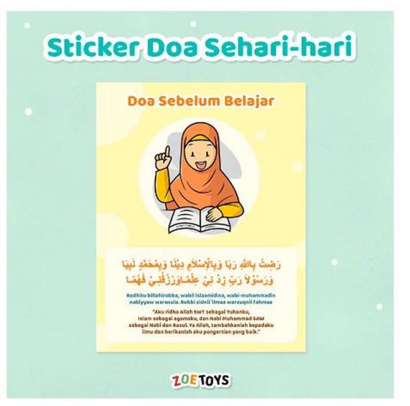 Jual Zoetoys Sticker Doa Sehari-hari Anak | Desain Menarik Dilengkapi ...