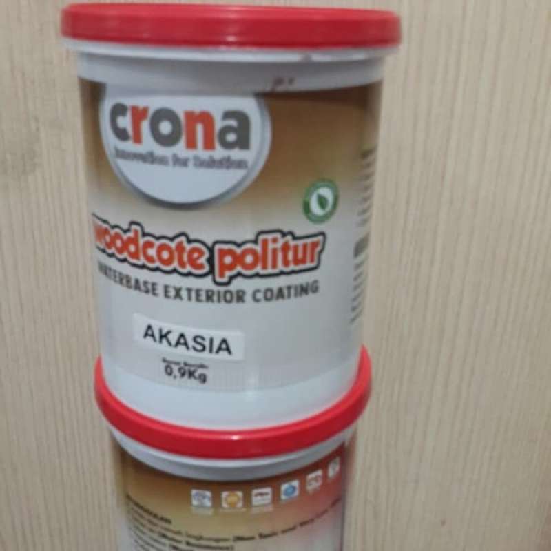 Promo Wood Stain Atau Plitur Vernis Kayu AKASIA Crona Diskon 23% di ...