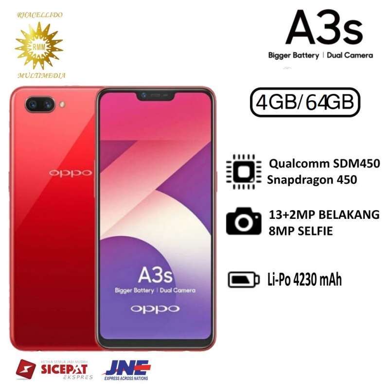 Jual Oppo A3s Ram 4gb/64gb 6gb/128gb 3gb/32gb Oppo A83 4gb/64gb Garansi ...