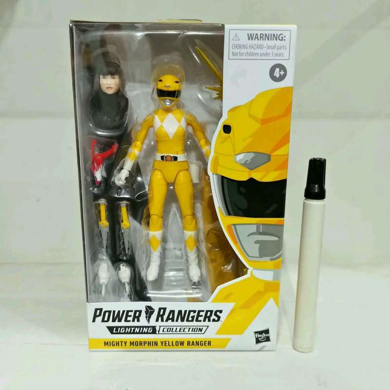 Jual Mainan Action Figure Mighty Power Yellow Ranger Lightning Series ...