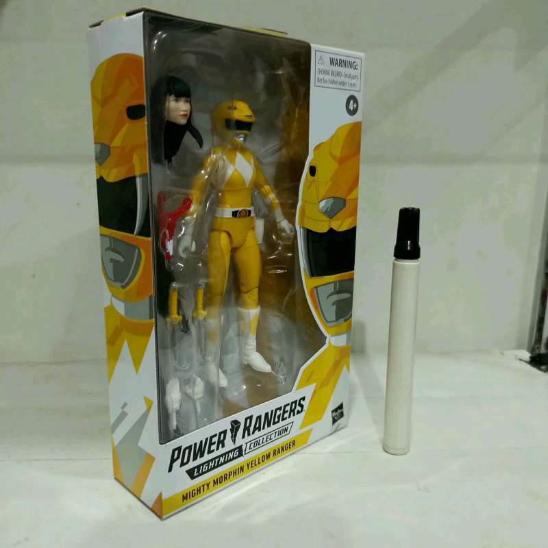Jual Mainan Action Figure Mighty Power Yellow Ranger Lightning Series ...