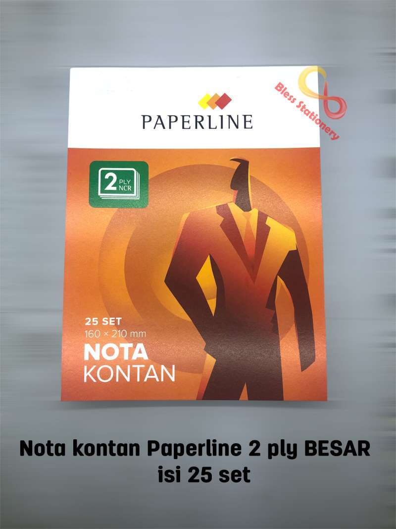 Jual Buku nota Paperline 2 ply BESAR Buku nota kontan 2 rangkap buku ...