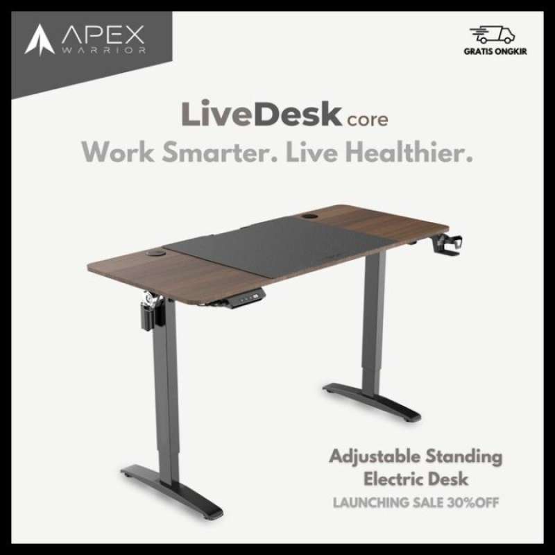 Jual Livedesk Core Sit Standing Meja Electric Adjustable Work Gaming ...