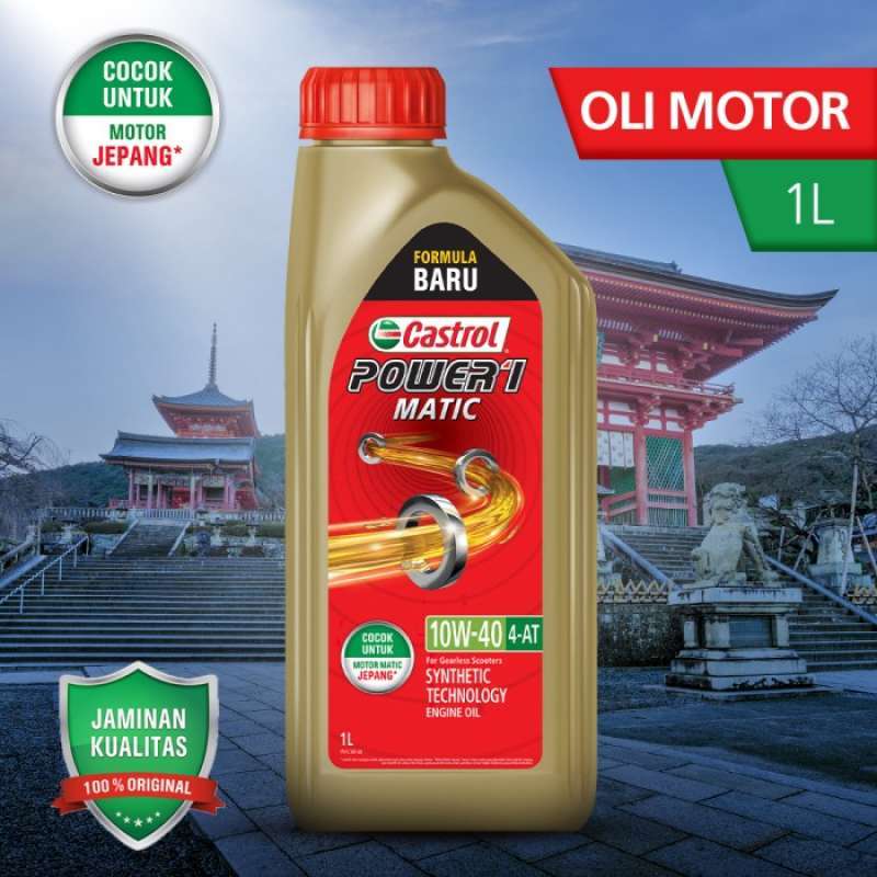 Jual Oli Mesin Motor Castrol Power1 Matic 10w-40 Kemasan 1l Di Seller ... Jual Oli Mesin Motor Castrol Power1 Matic 10w-40 Kemasan 1l Di Seller ...