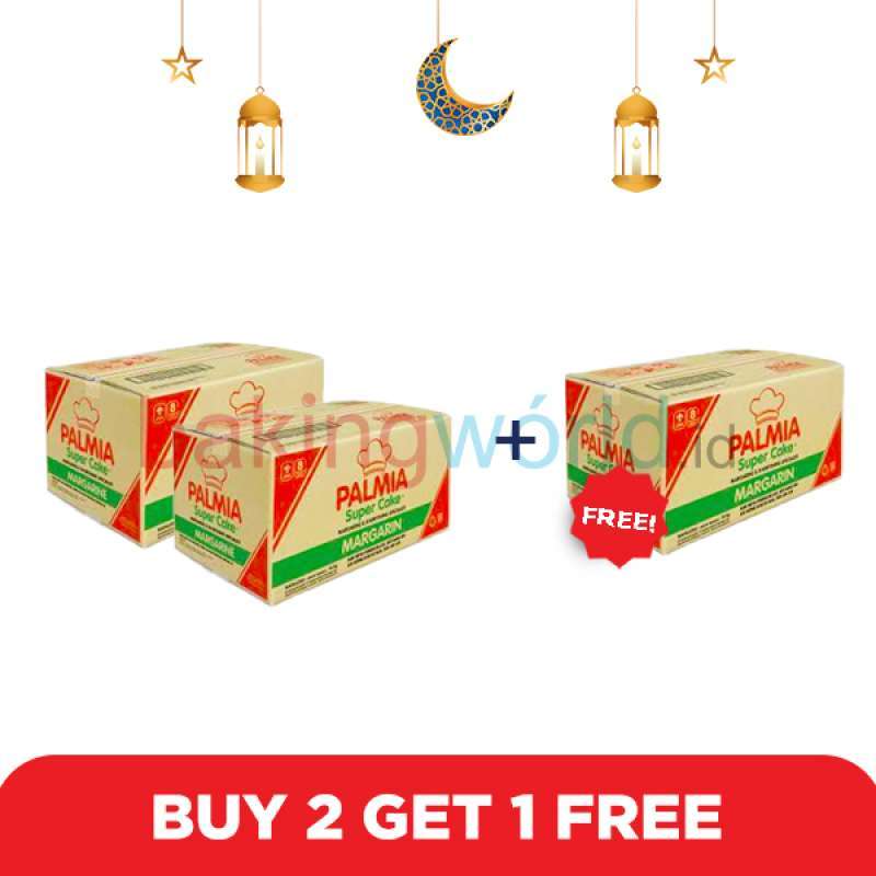 Jual (buy 2 Get 1 Free) Palmia Margarine Supercake Kemasan 15 Kg Di ...