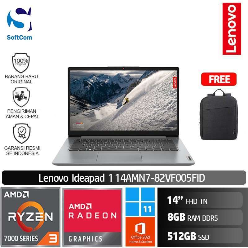 Jual Lenovo Ideapad Slim Fid Notebook Amd Ryzen U Gb Gb Ssd Fhd W Ohs Di