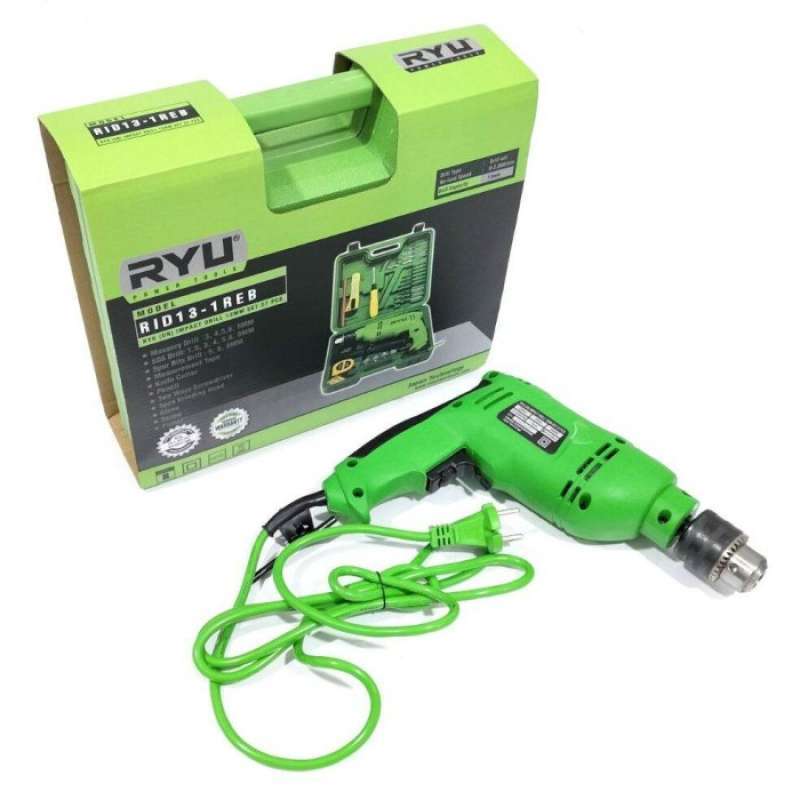 Promo RYU MESIN BOR SET 13MM BOR TEMBOK BOR BESI BOR KAYU SET (G72 ...