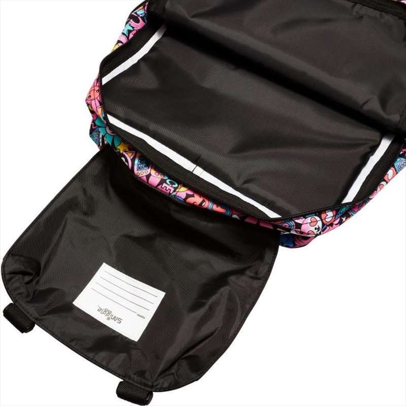 Jual SMIGGLE Backpack 445103 Foldover Bright Black Mix Bag Tas Anak di ...