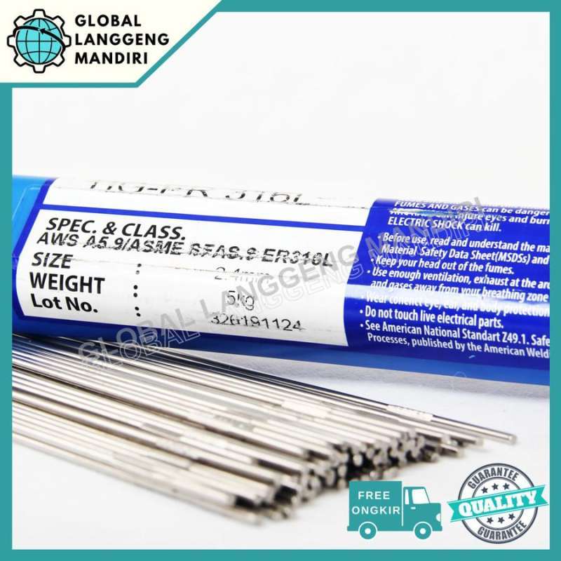 Jual KAWAT LAS ARGON CPROWELD TIG ER316L 2.4MM (1KG) / ER 316L FILLER ...