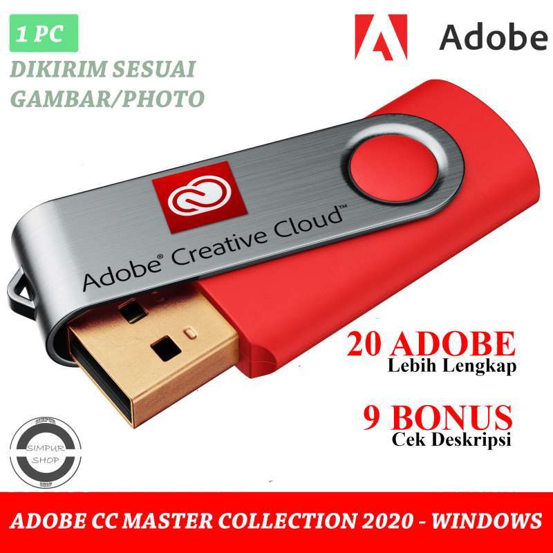 Jual Adobe Master Collection Cc 2020 Usb Version + Bonus 9 Software Di ...