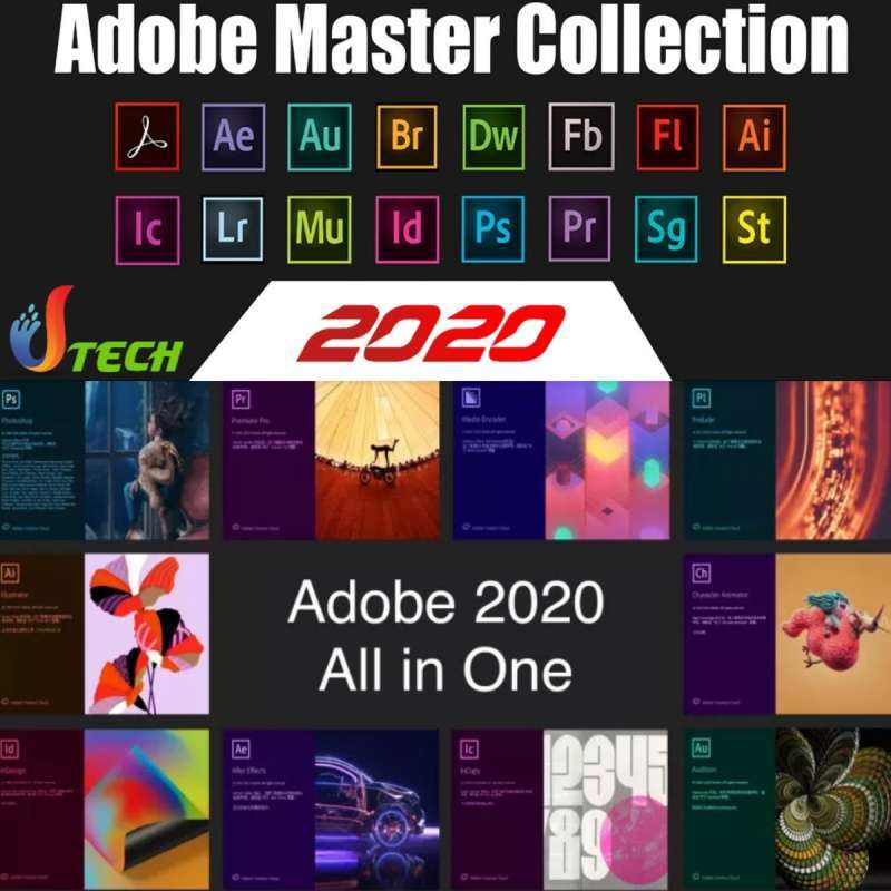 Jual Adobe Master Collection Cc 2020 Usb Version + Bonus 9 Software Di ...