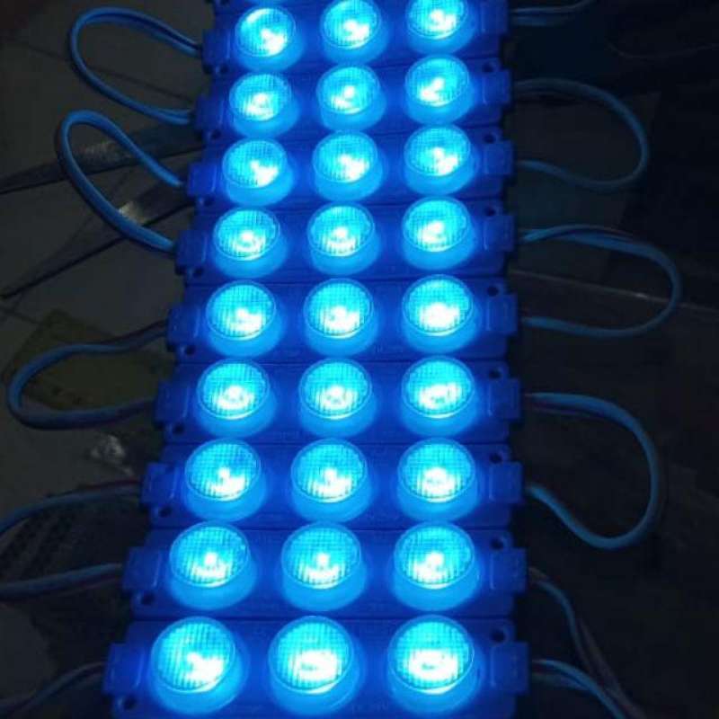 Promo Lampu kolong LED Modul Strip 3 Mata Besar 3 Watt Waterproof 12 ...