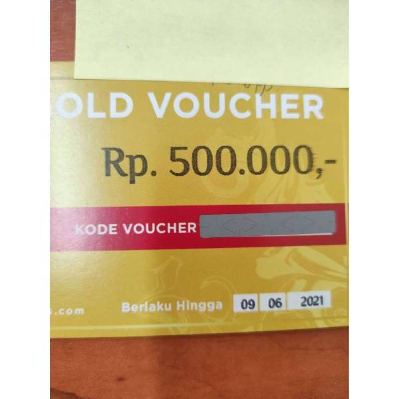 Jual Voucher Fisik LakuEmas Nominal 500 Ribu di Seller Poriss Store ...