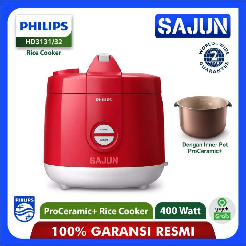 Jual PHILIPS HD3131/32 Rice Cooker 2L HD3131 - MERAH di Seller Sajun ...