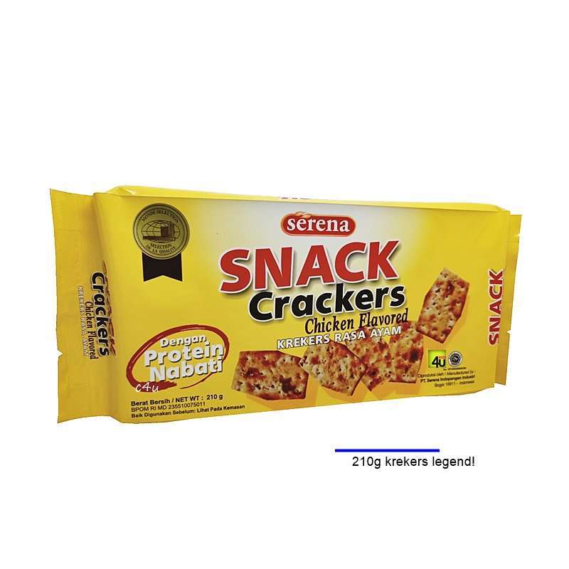 Promo Serena Snack Crackers Rasa Ayam - 210 gr Diskon 8% di Seller ...